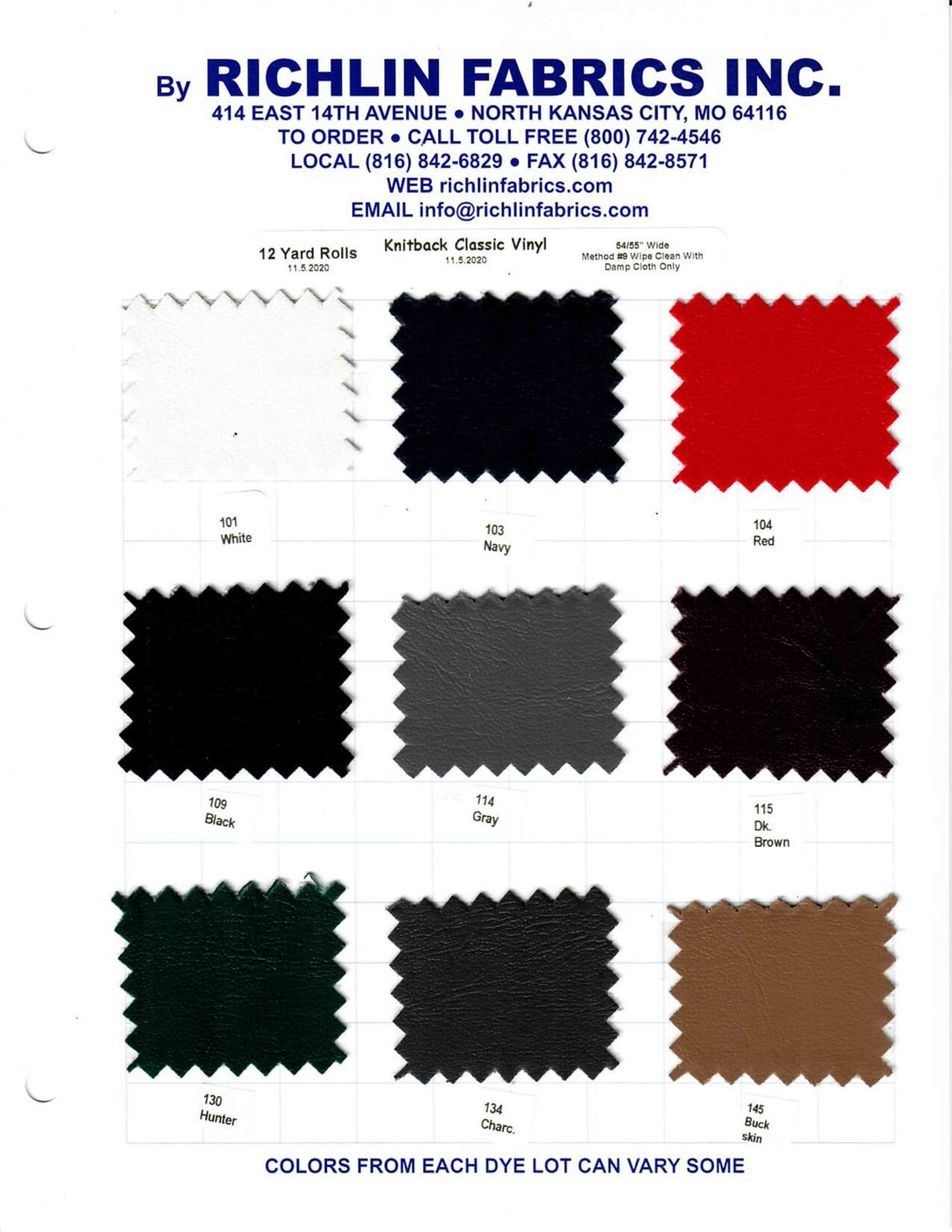 Knitback Classic Vinyl - Richlin Fabrics