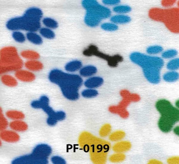60" Fleece Paws & Bones - Richlin Fabrics